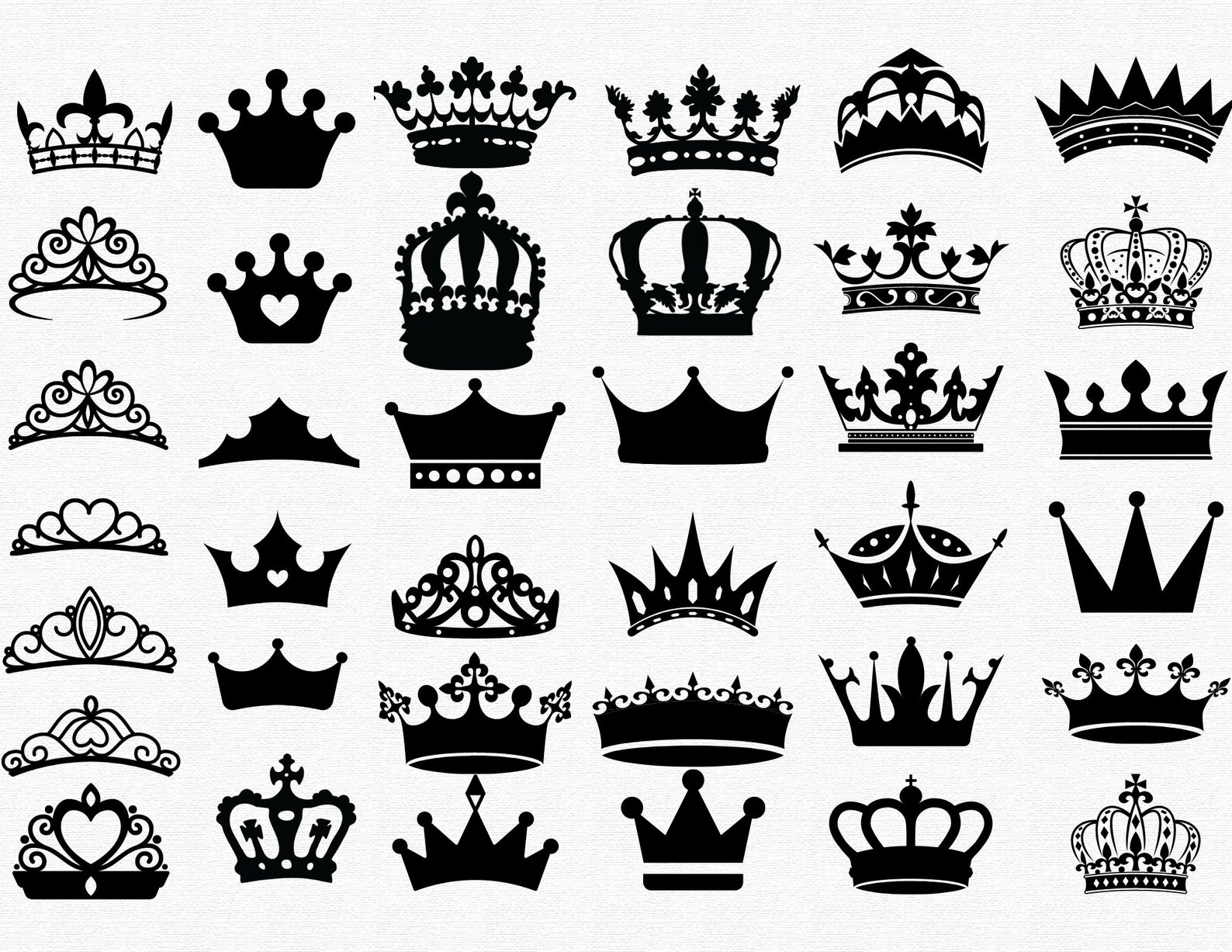 Crown Svg Bundle Royal Crown Svg File King Crown SVG Queen - Etsy