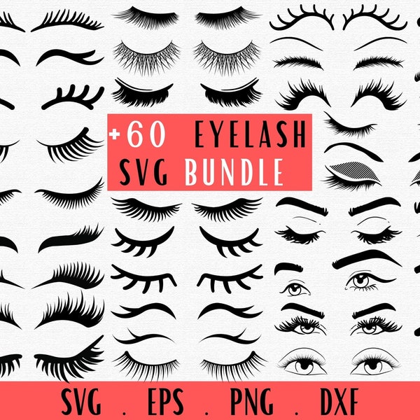 Lashes Svg - Etsy