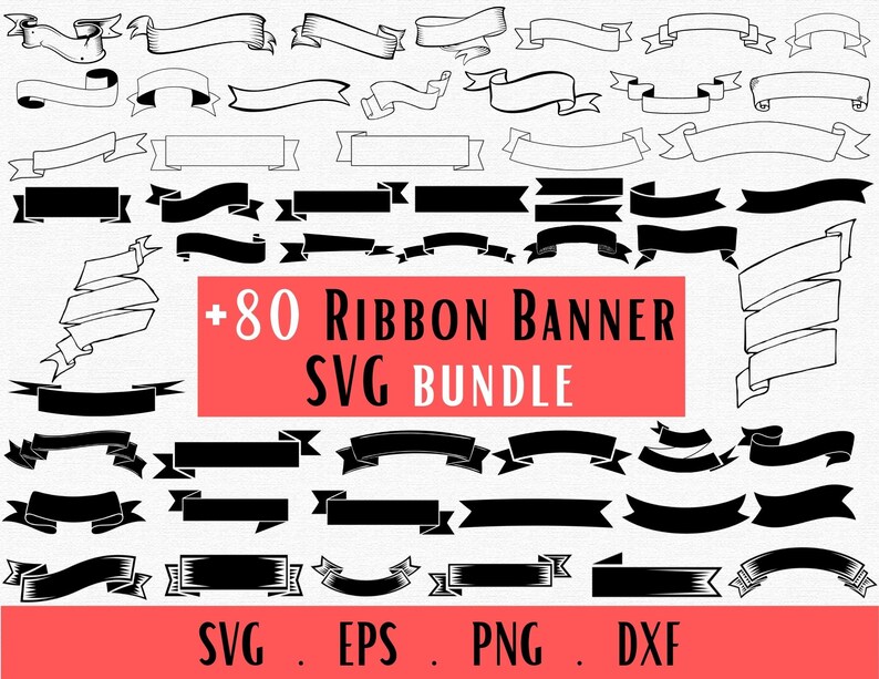 Band Banner Svg Banner Vektor svg Band Clipart Geburtstag | Etsy