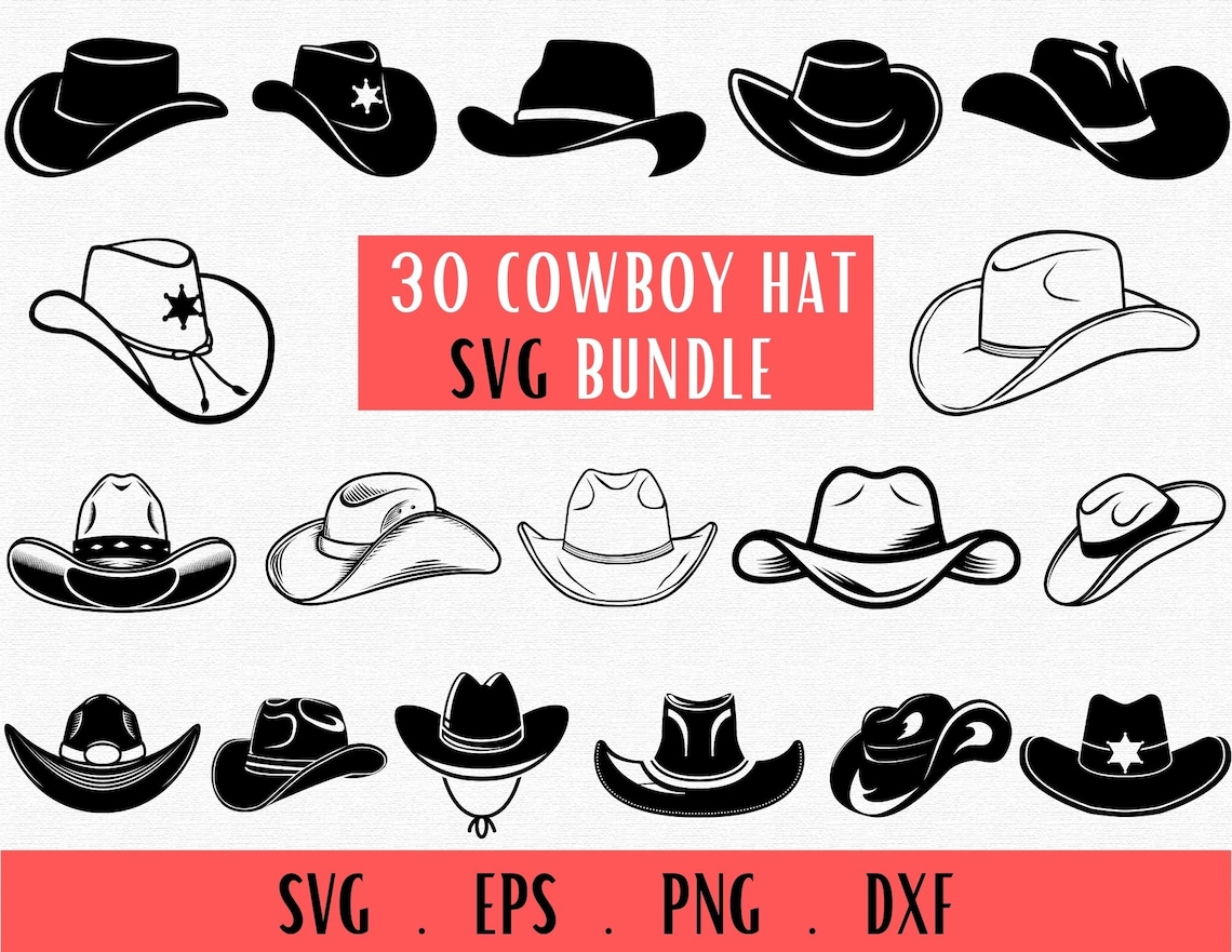 Cowboy Hat Svg Western Svg Cowboy Svg Cowboy Hat Png - Etsy
