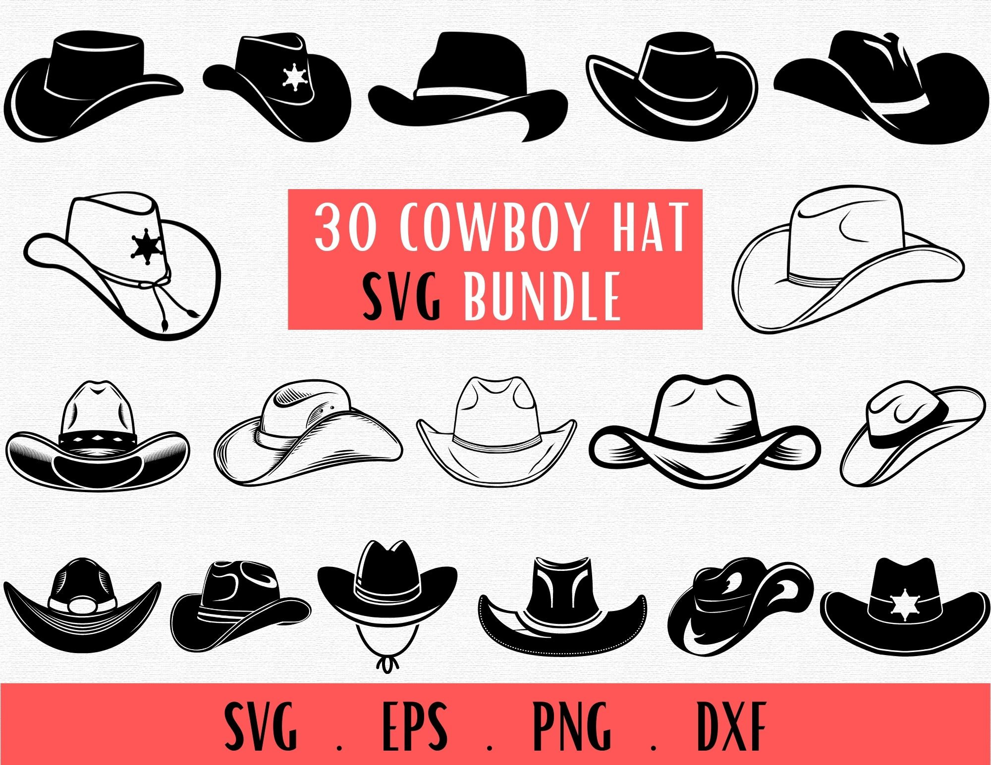 Cowboy Hat Svg Western Svg Cowboy Svg Cowboy Hat Png - Etsy España