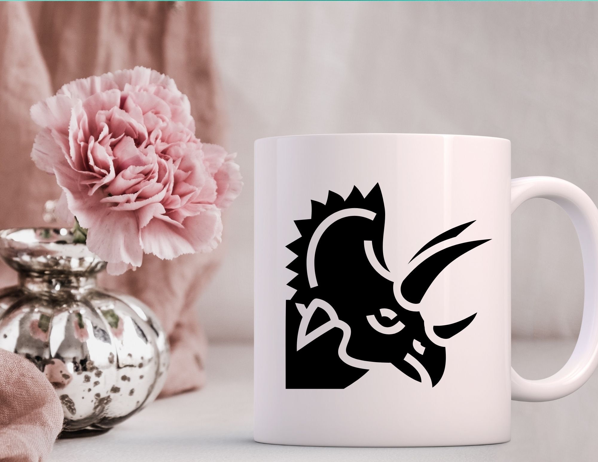 Triceratops SVG Dinosaur SVG Bundle Triceratops Outline | Etsy UK