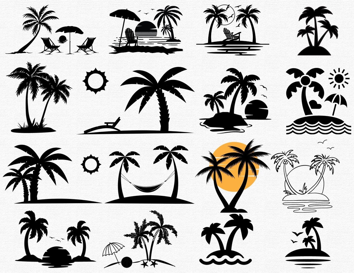 Sunset Beach Svg Beach Scene Svg Beach Summer Svg Beach Svg - Etsy