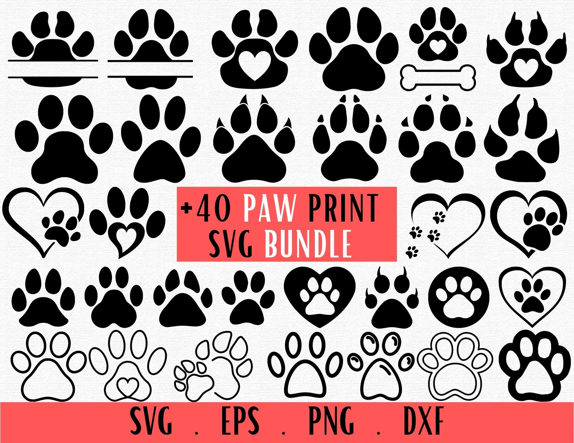 Paw Print Svg Dog Paw Print Svg Dog Paw Svg Paw Svg Dog - Etsy
