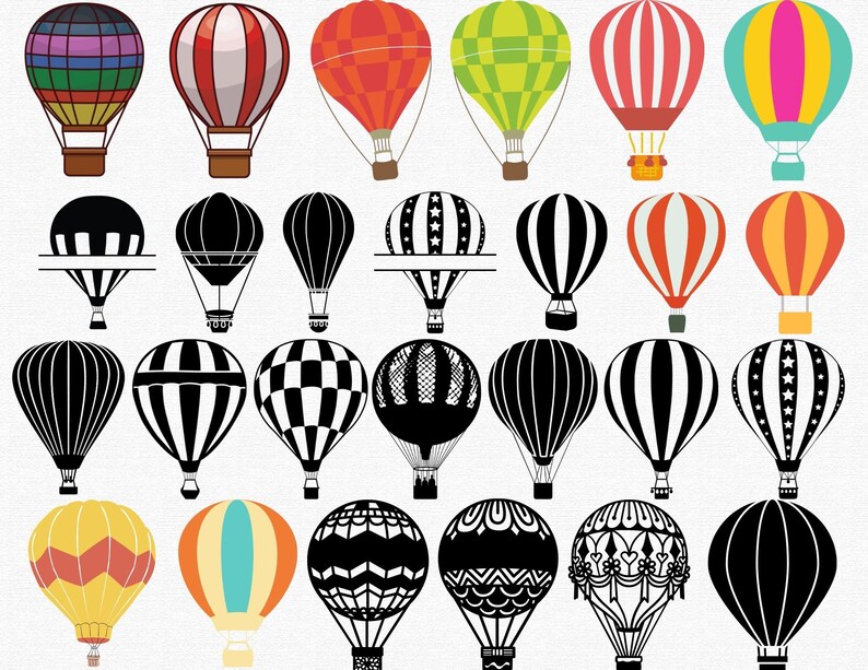 Hot Air Balloon Svg Air Balloon Svg Balloon Svg Hot Air - Etsy