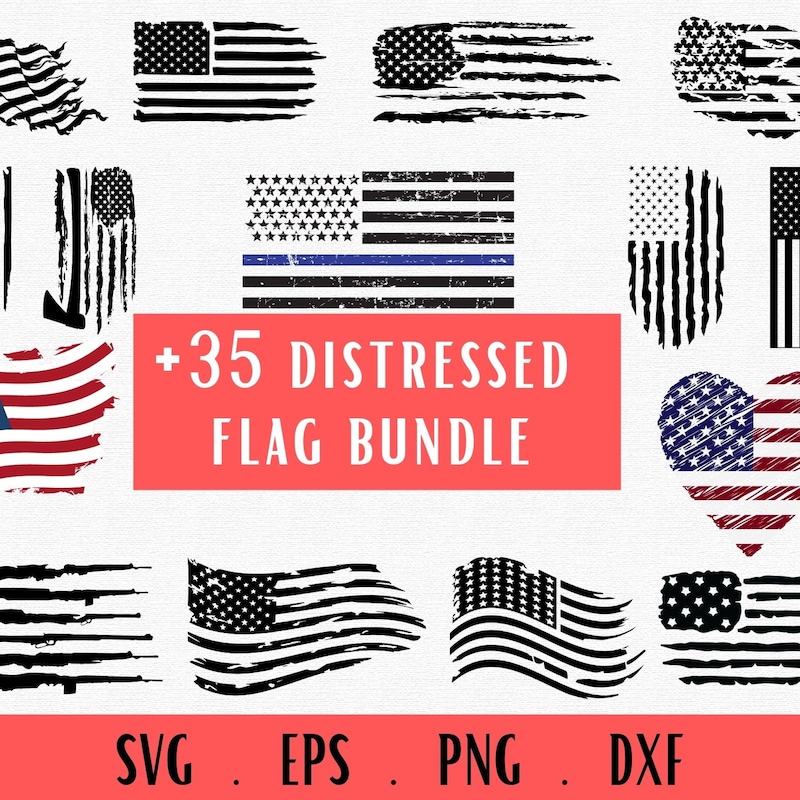 Distressed Flag Svg - Etsy