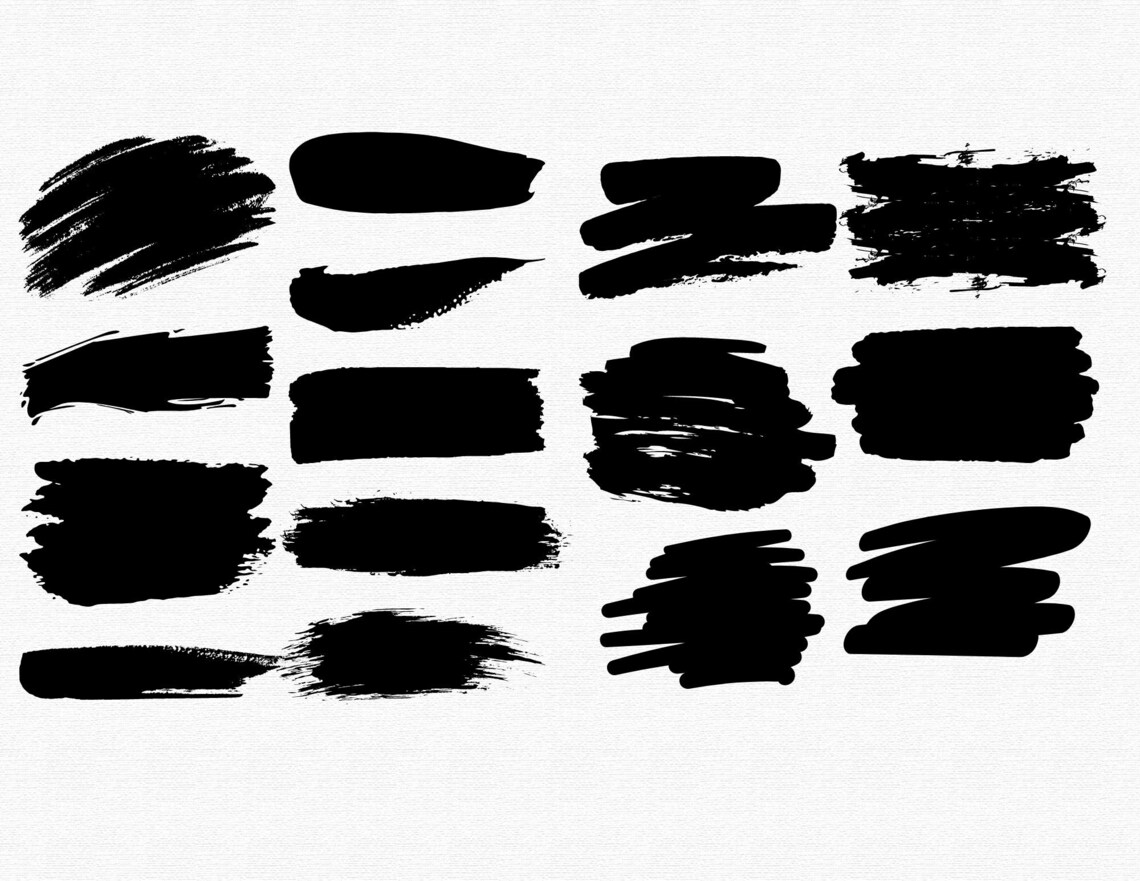 Paint Brush Stroke Svg Paint Brush Svg Key Ring Pattern Svg - Etsy