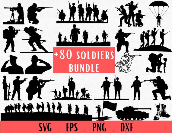 Soldier Svg Soldiers Silhouette Soldier Cut File Soldier - Etsy