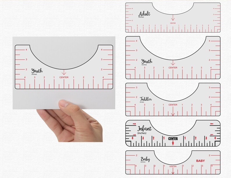 Printable T-shirt Alignment Tool Alignment Tool Svg Tshirt - Etsy