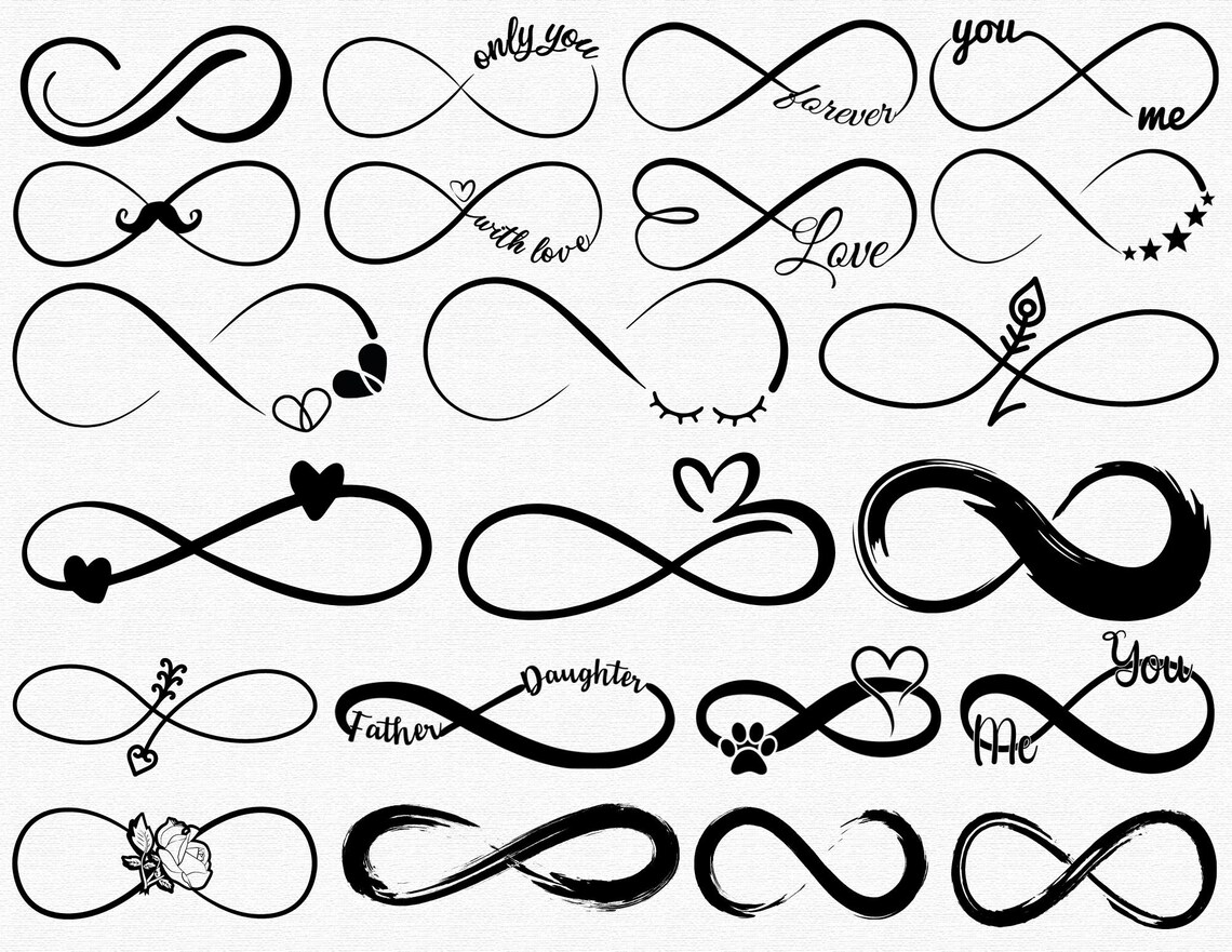 Infinity Svg Infinity Symbol Svg Infinity Heart Svg - Etsy