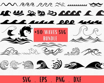 Wave SVG /waves Svg/sea Waves Svg/ Ocean Waves Svg/ Clipart/ Cut Files ...