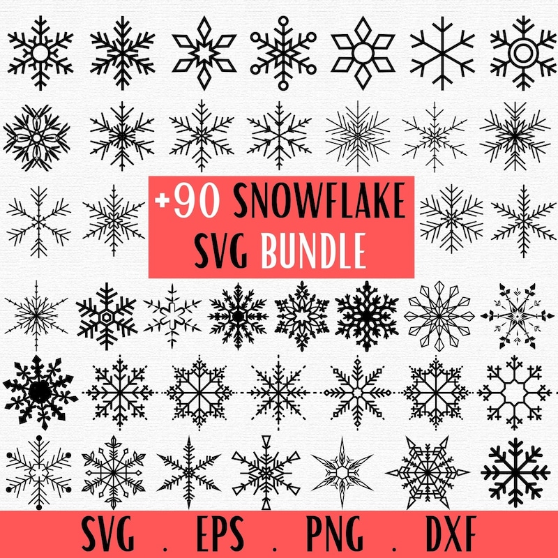 Free Snowflake Svg - Etsy