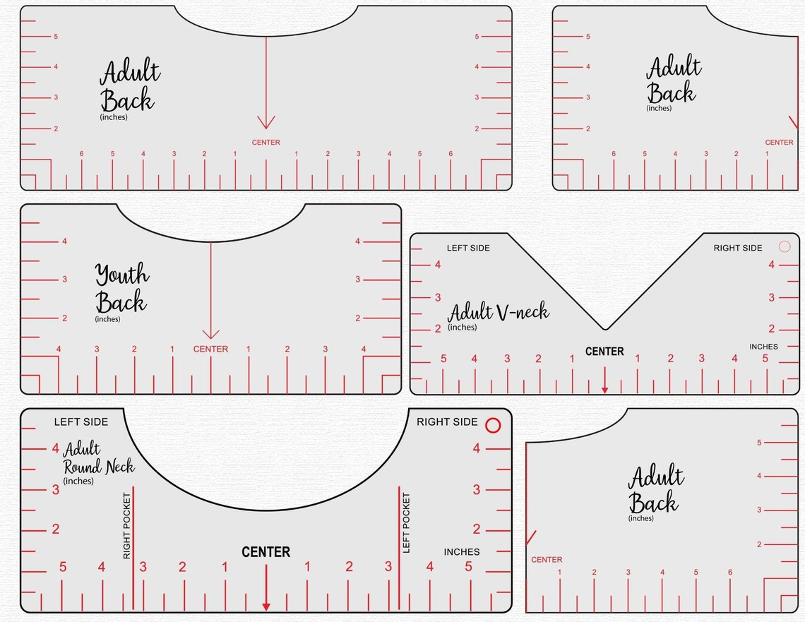 Printable T-shirt Alignment Tool Alignment Tool Svg Tshirt - Etsy