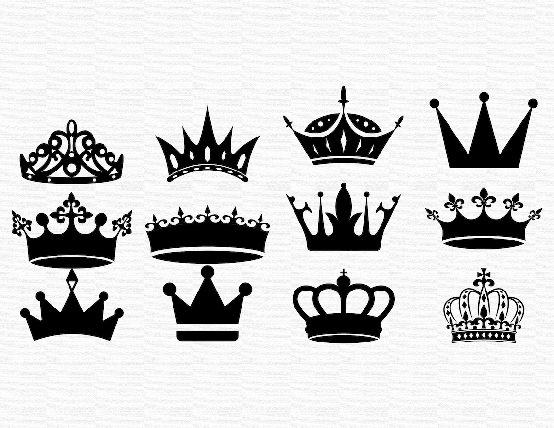 Crown Svg Bundle Royal Crown Svg File King Crown SVG Queen - Etsy