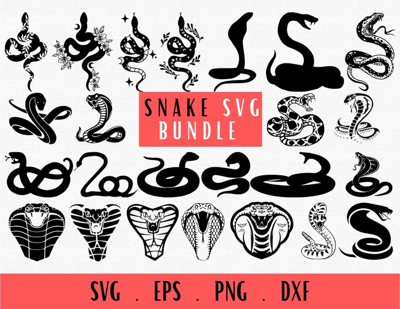 Snake Svg Bundle Snake Clipart Png Boho Snake Svg Snake - Etsy