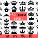Crown Svg Bundle, Royal Crown Svg File, King Crown SVG, Queen Crown SVG ...