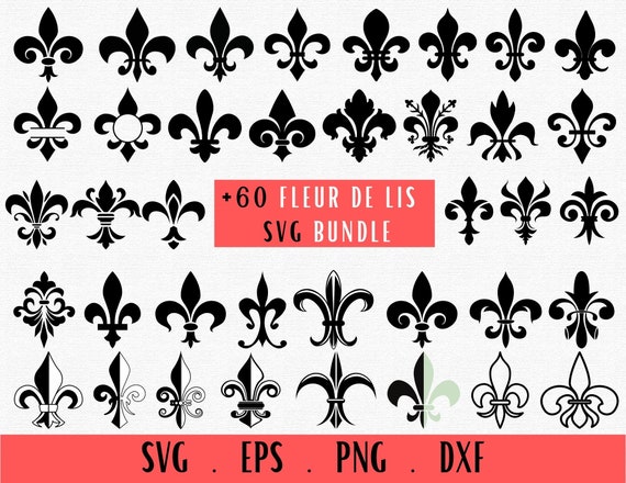 Fleur De Lis Svg Fleur De Lis Bundle Svg Fleur De Lis Vector - Etsy