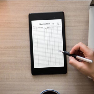 Editable Medication Tracker, Daily Medication Log, Pill Reminder ...