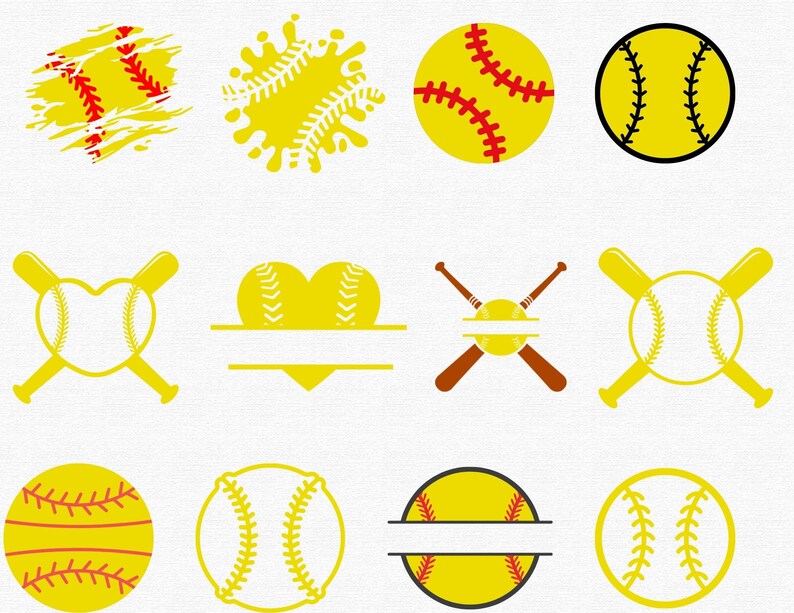Softball SVG Files Baseball Stitches Svg Sports Mom Cut - Etsy
