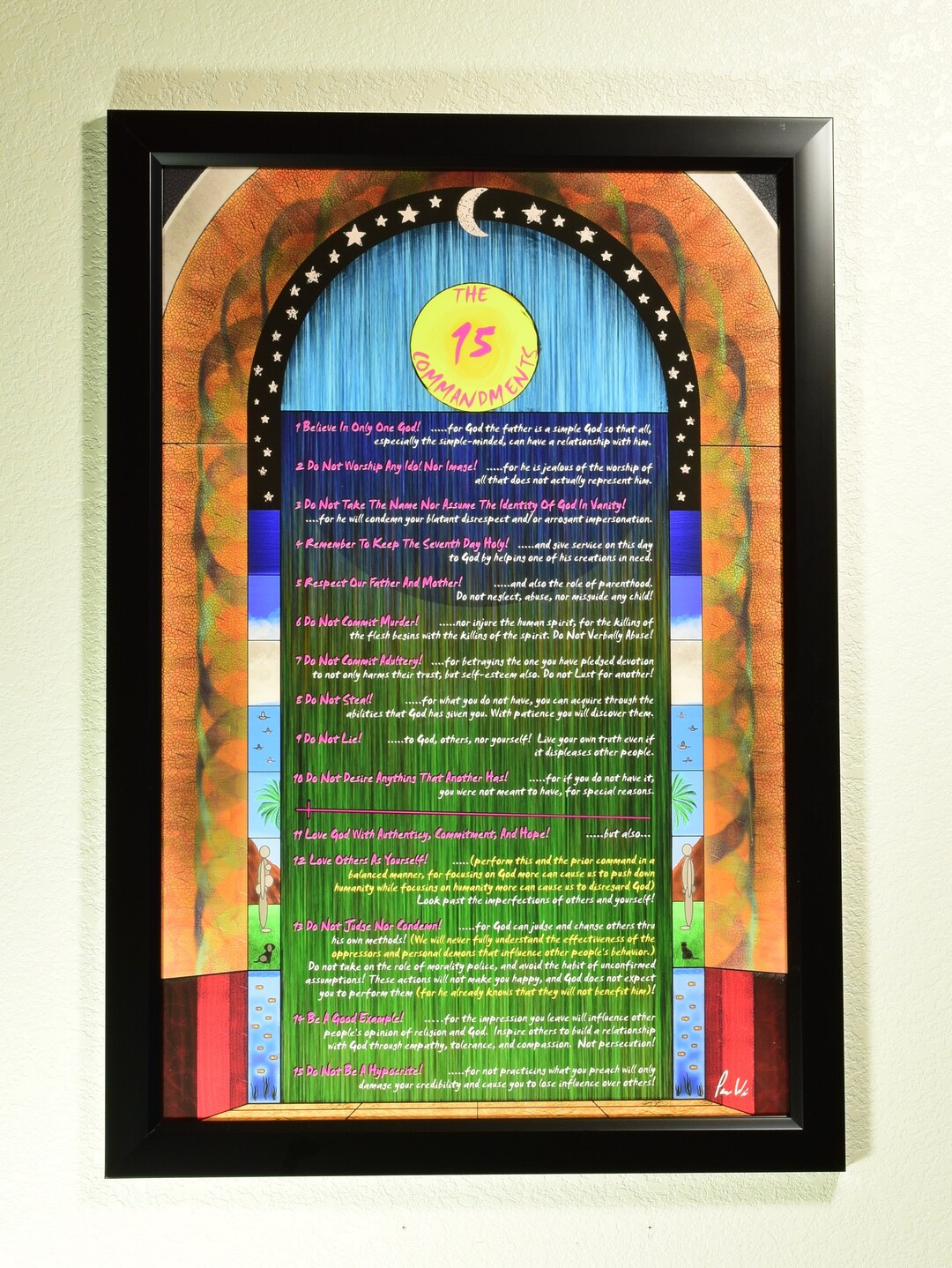 The 15 Commandments by Pauwi - Etsy
