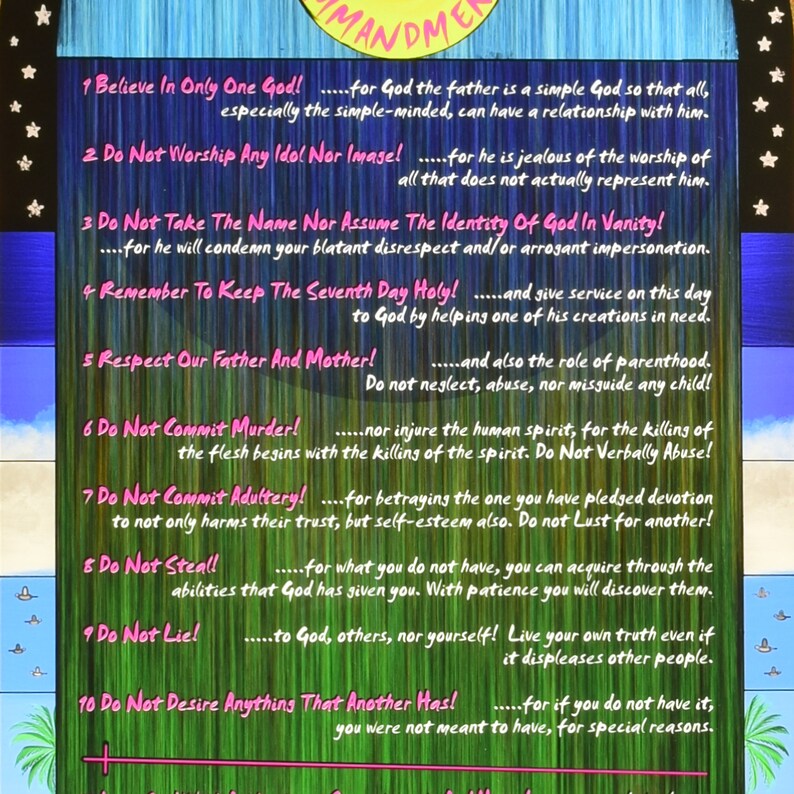 The 15 Commandments by Pauwi - Etsy