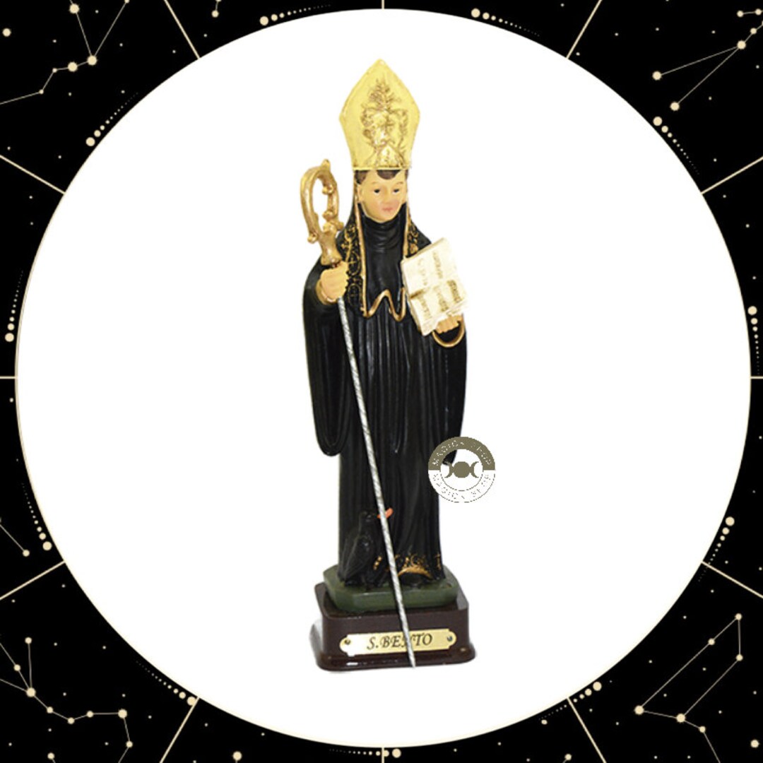 Figure Saint Benedict 20cm / Image St Benedit - Etsy
