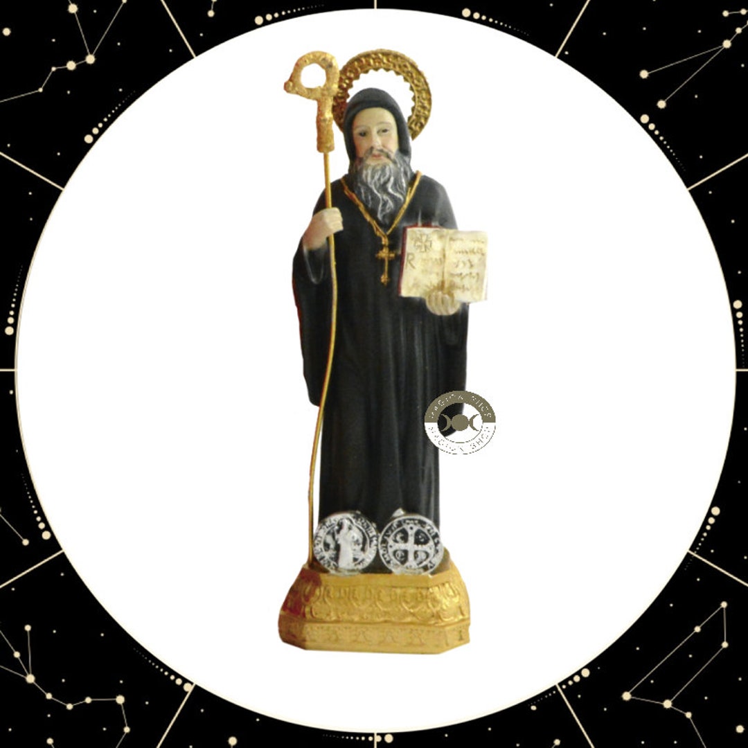 Figure Saint Benedict 16cm / Image St Benedit - Etsy