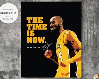 KOBE BRYANT Quote Printable Wall Art Printable Poster Living | Etsy