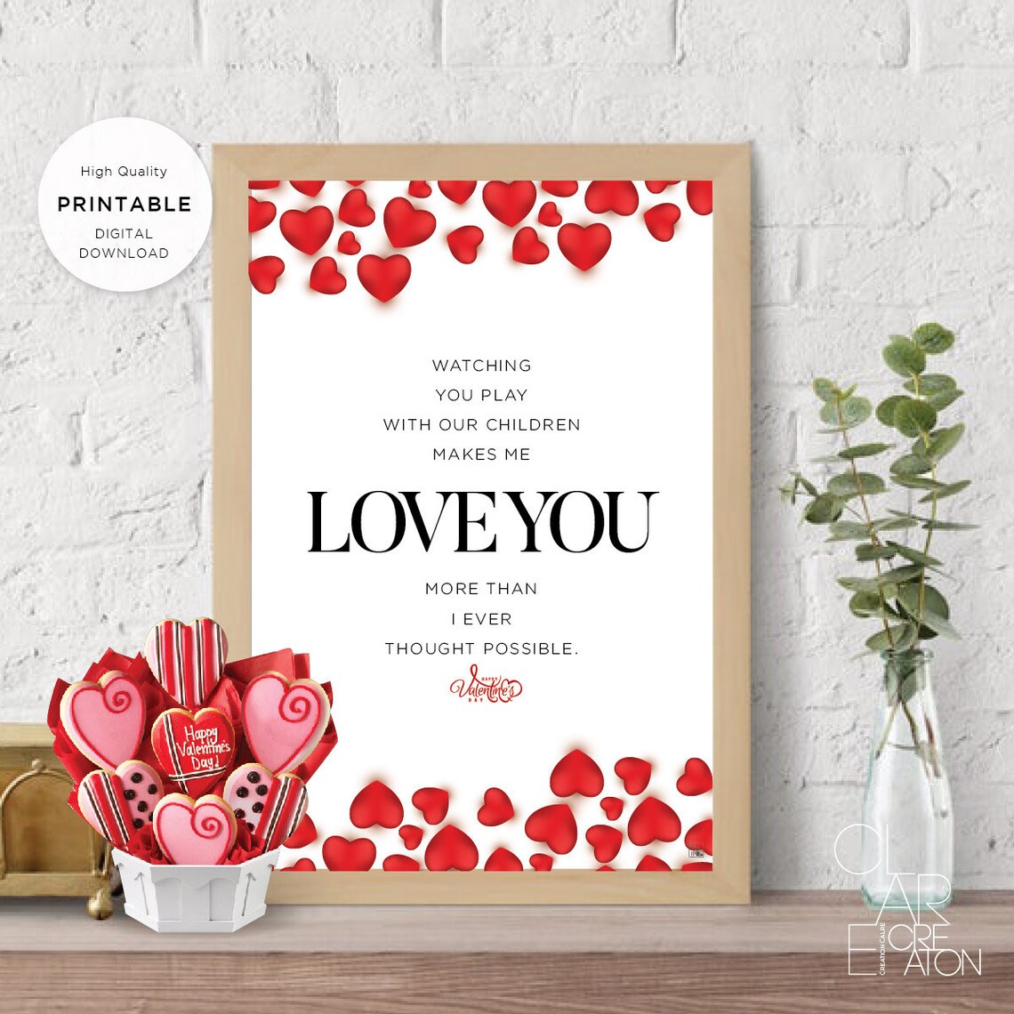 Printable Valentine's Day Letter Love Letter Valentines | Etsy