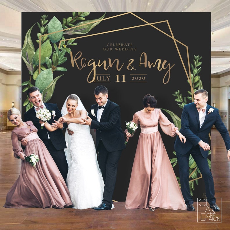 Wedding Backdrop for Receptions Personalized Photo Booth - Etsy