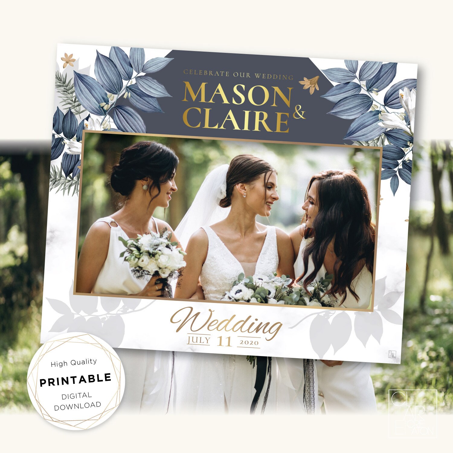 Personalized Photo Booth Frame Bridal Shower Photo Booth | Etsy