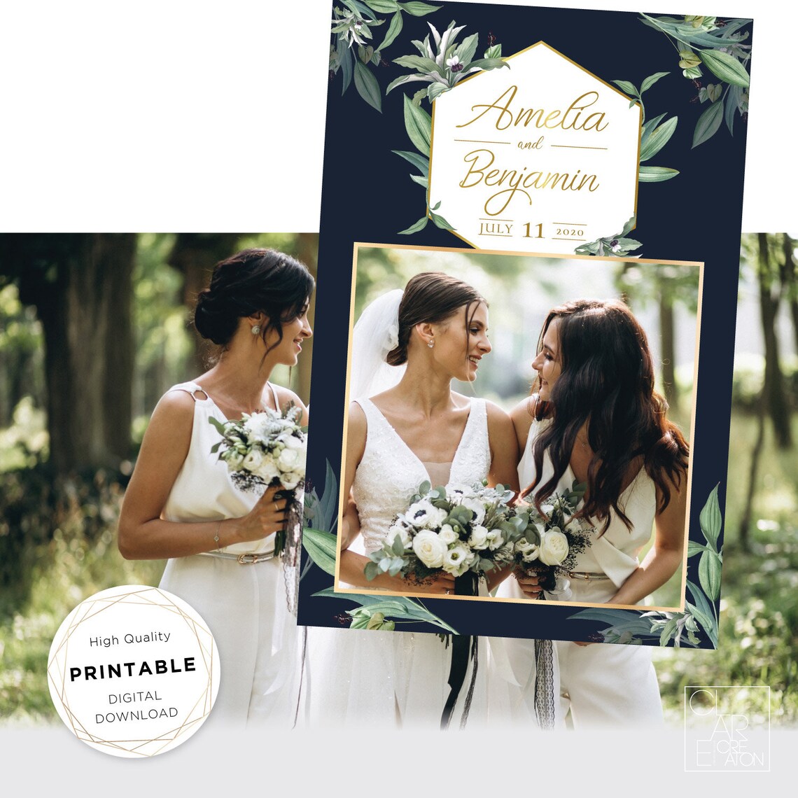 Personalized Photo Booth Frame Bridal Shower Photo Booth | Etsy