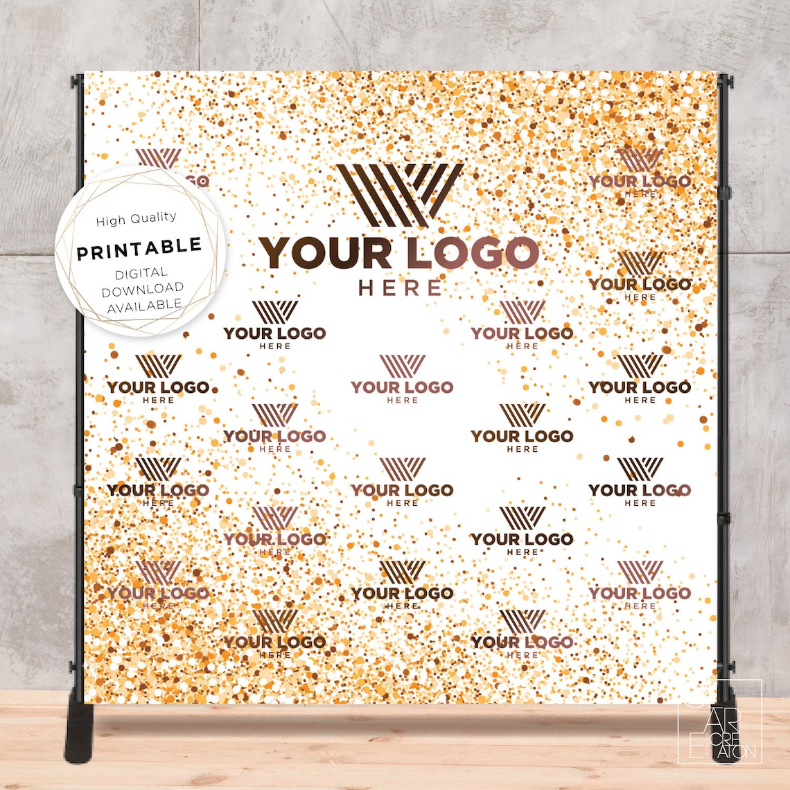 Company Custom Logo Backdrop Banner Step and Repeat Business - Etsy