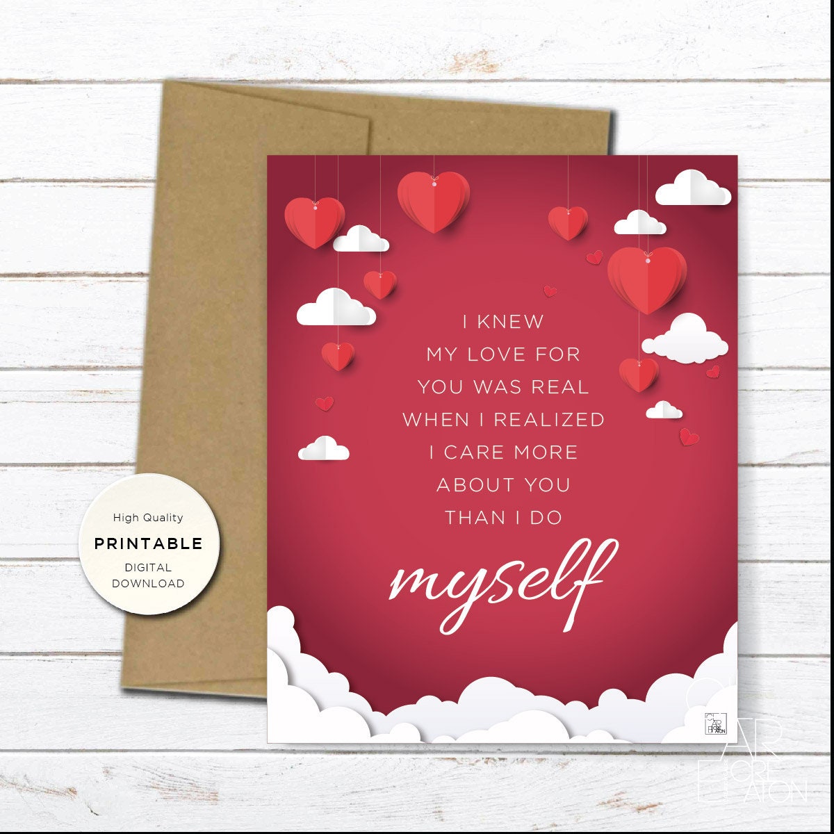 Printable Valentine's Day Letter Love Letter Valentines - Etsy