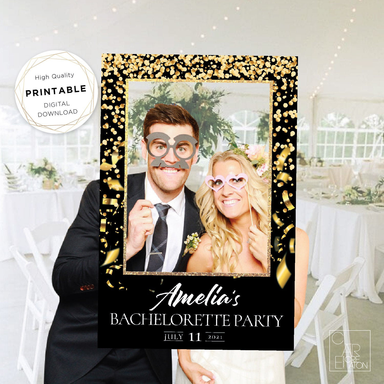 Personalized Photo Booth Frame, Photo Booth Frame, Party Decoration ...