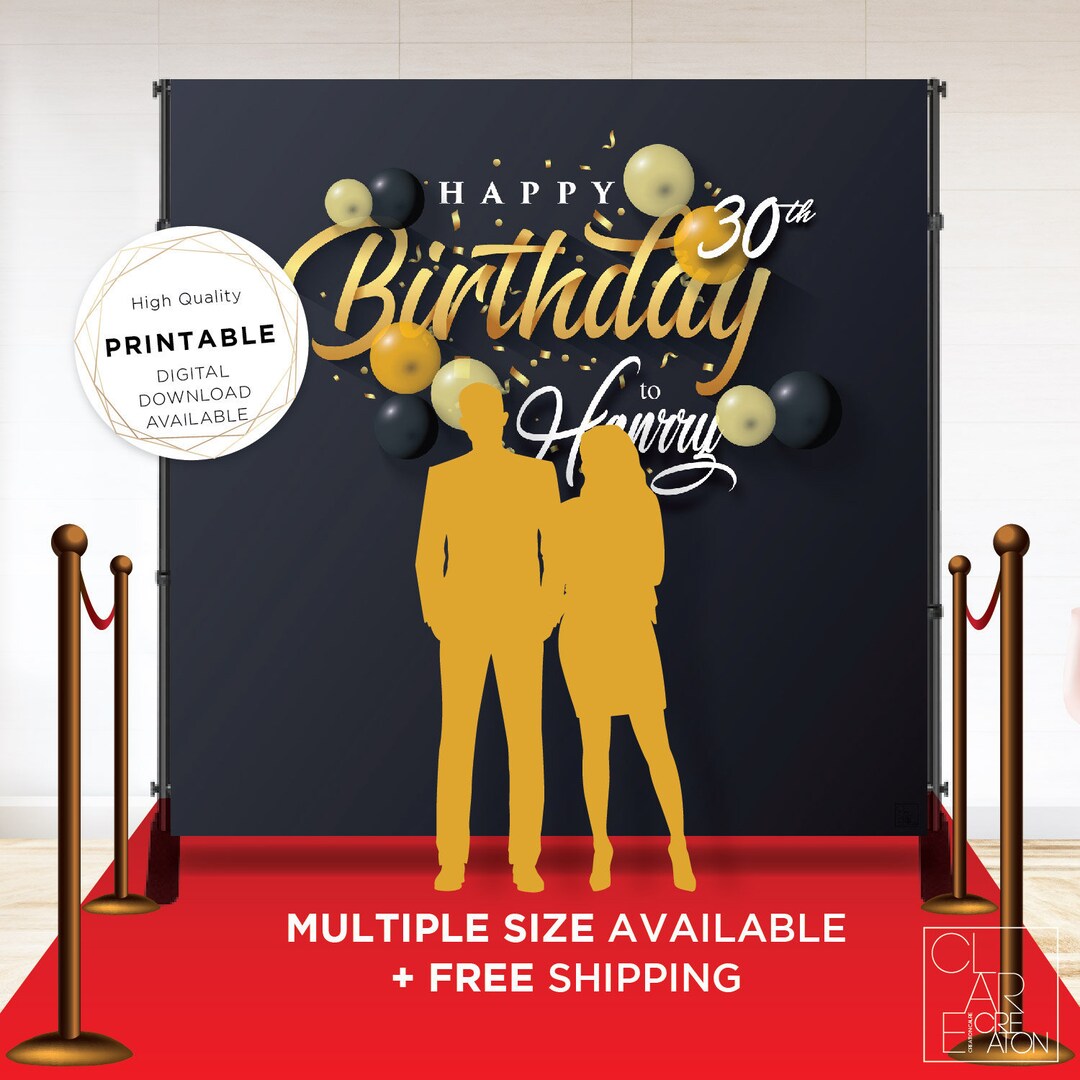 Birthday Backdrop, Custom Event Backdrop, Back Banner 31 - Etsy