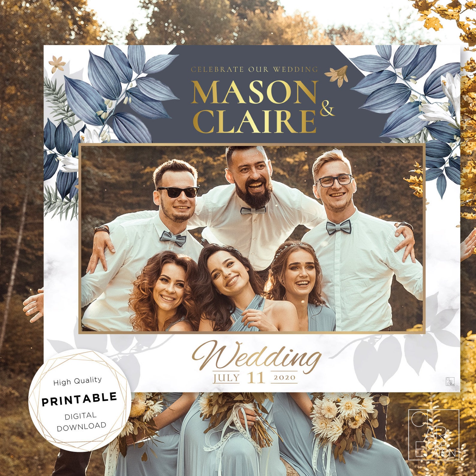 Personalized Photo Booth Frame Bridal Shower Photo Booth | Etsy