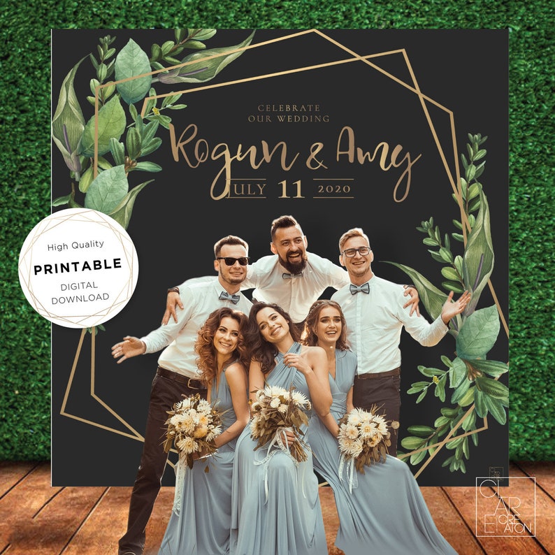 Wedding Backdrop for Receptions Personalized Photo Booth - Etsy