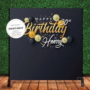 Birthday Backdrop, Custom Event Backdrop, Back Banner 31 - Etsy