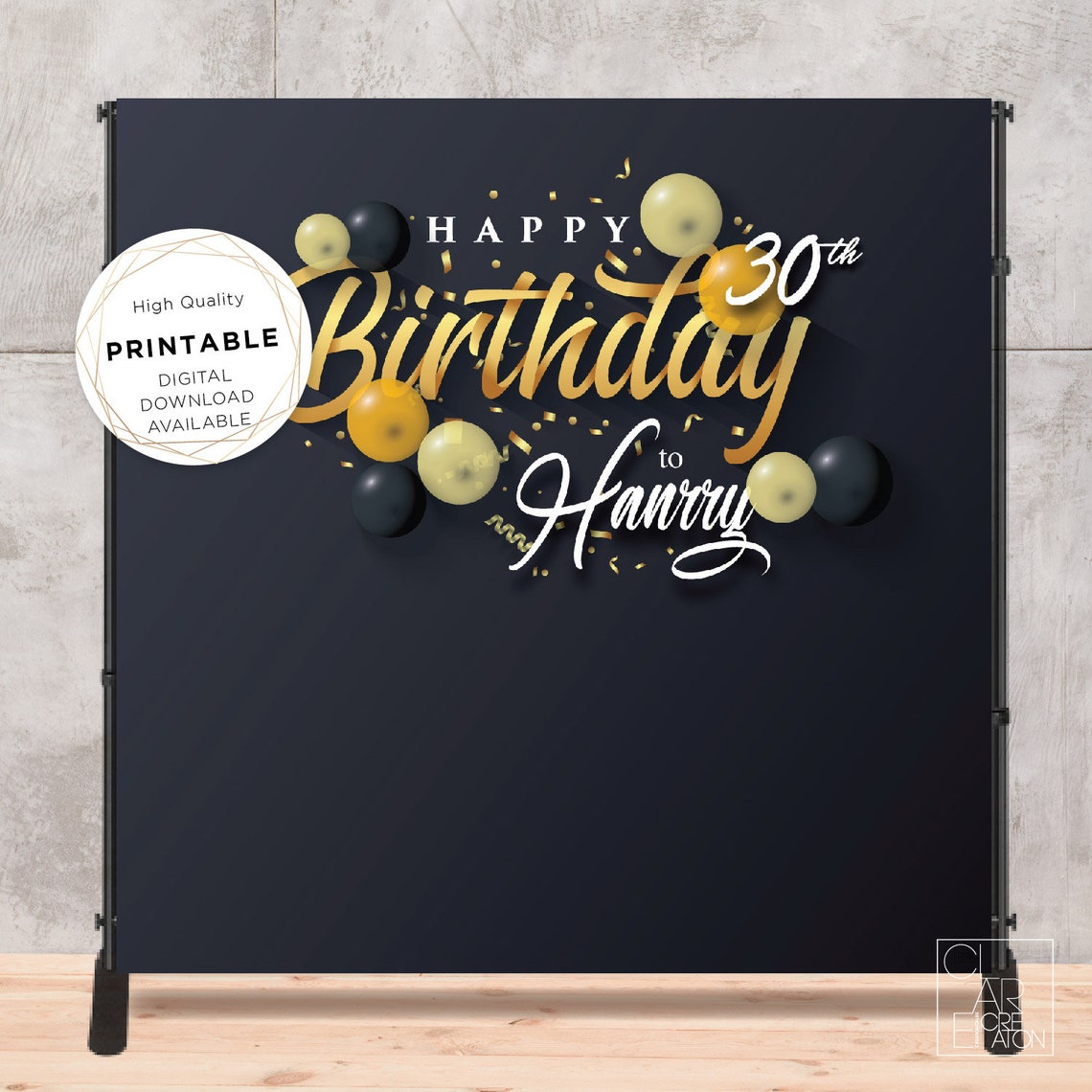 Birthday Backdrop Custom Event Backdrop Back Banner 31 | Etsy