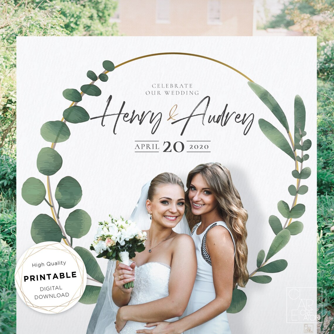 Wedding Backdrop for Receptions Personalized Photo Booth - Etsy