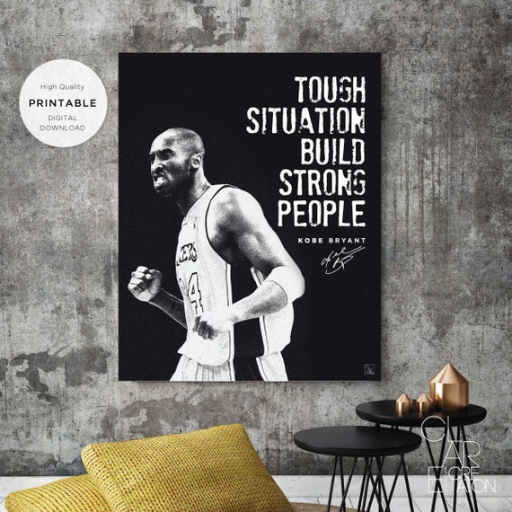 KOBE BRYANT Quote Printable Wall Art Printable Poster Living | Etsy