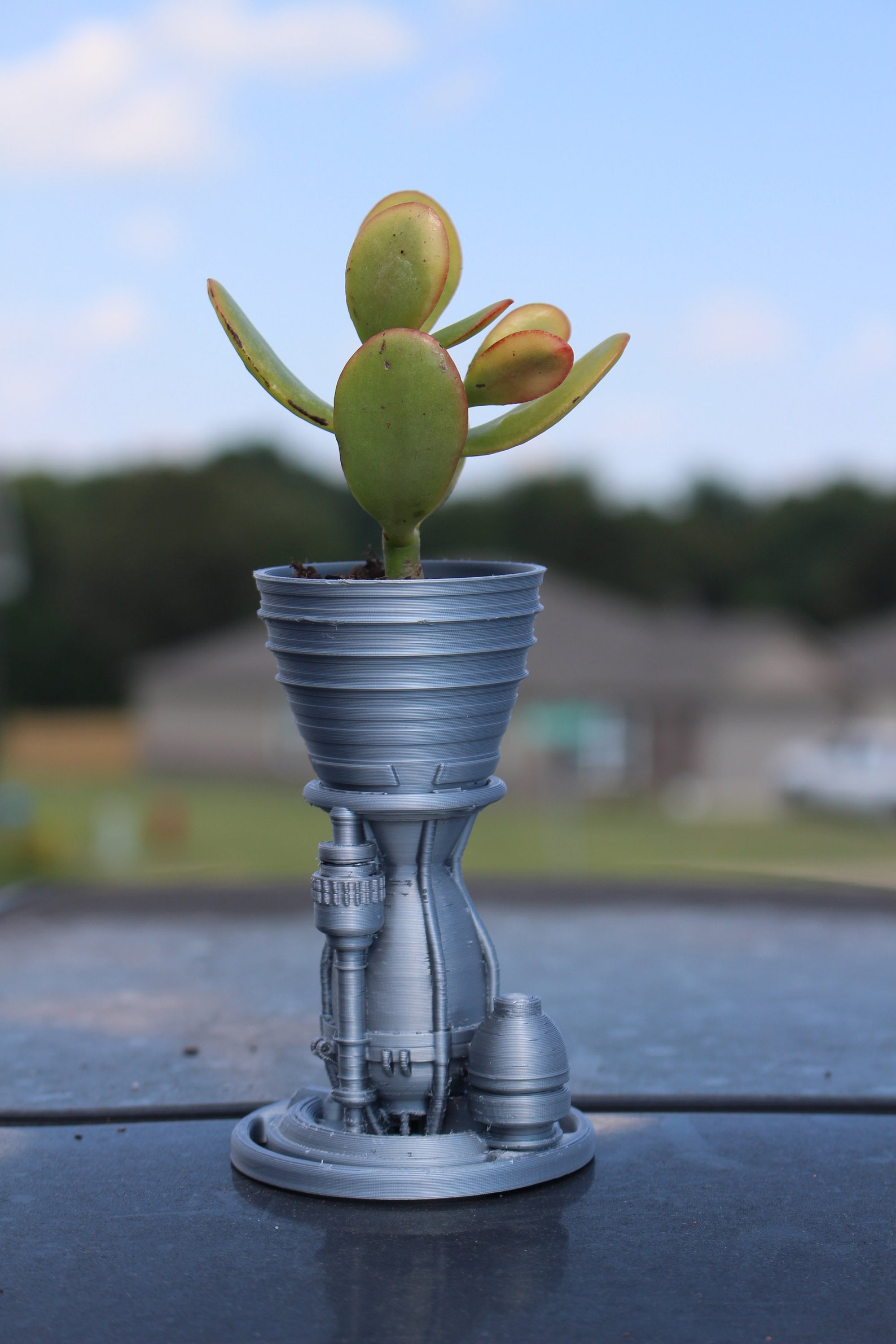 3D Printed Spacex Merlin Rocket Engine Planter - Etsy