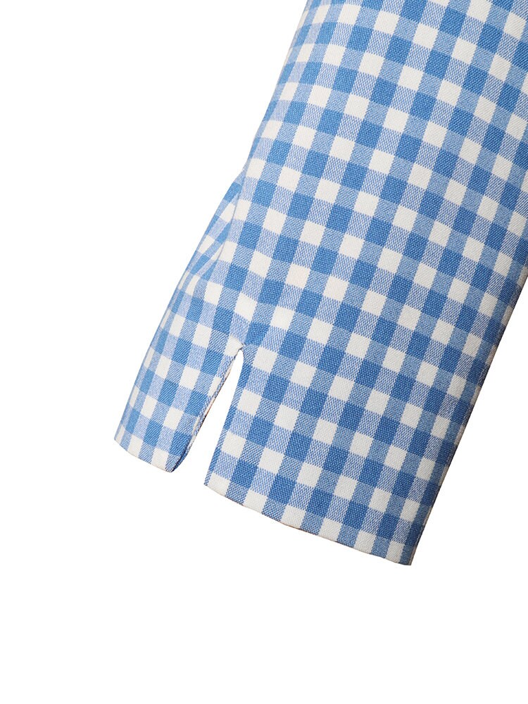 Color Check Denim Dress, A Korean Designer, LBYL, Made in Korea - Etsy