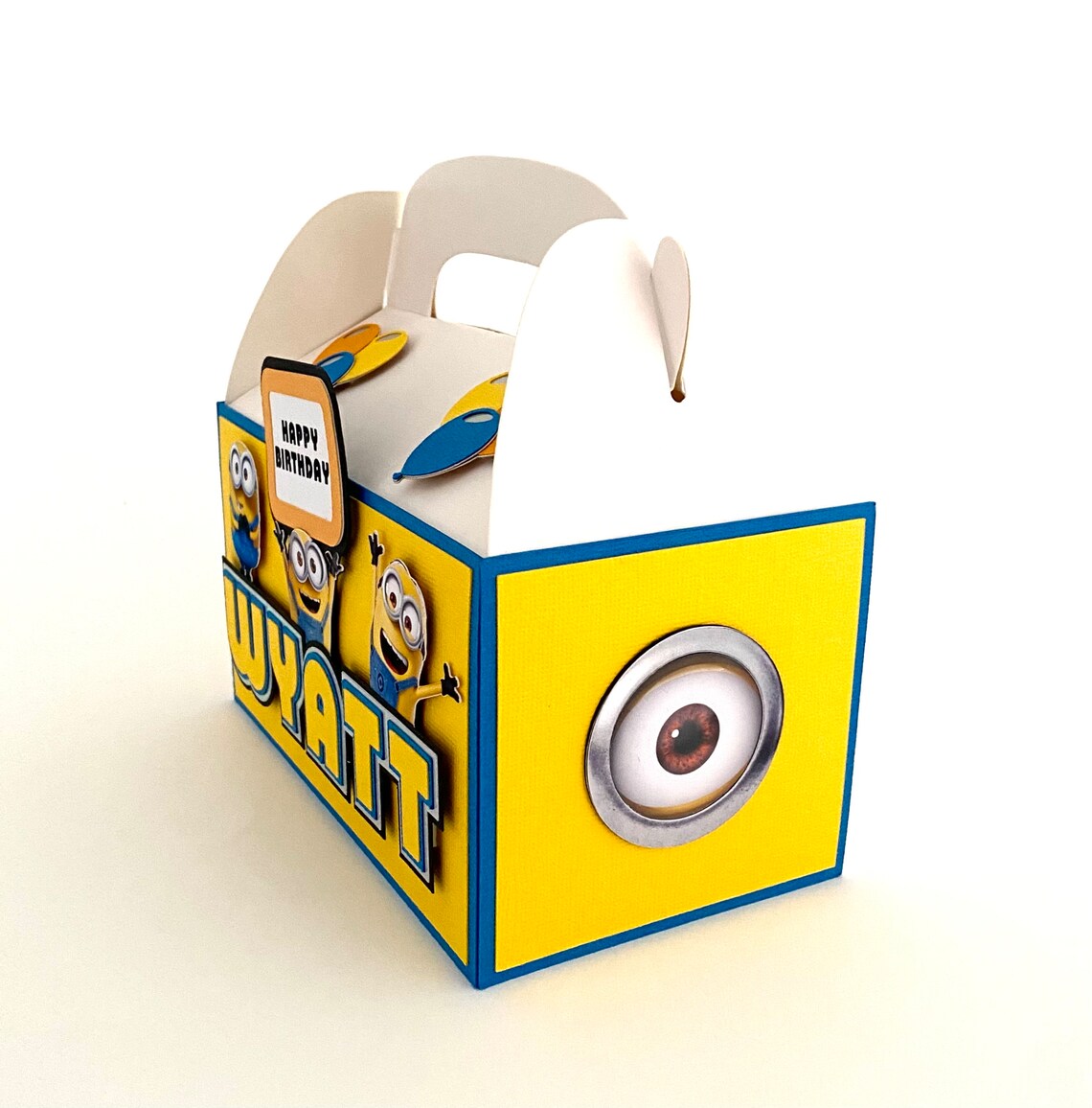 Minions Themed Gable Treat Birthday Party Favour Boxes - Etsy