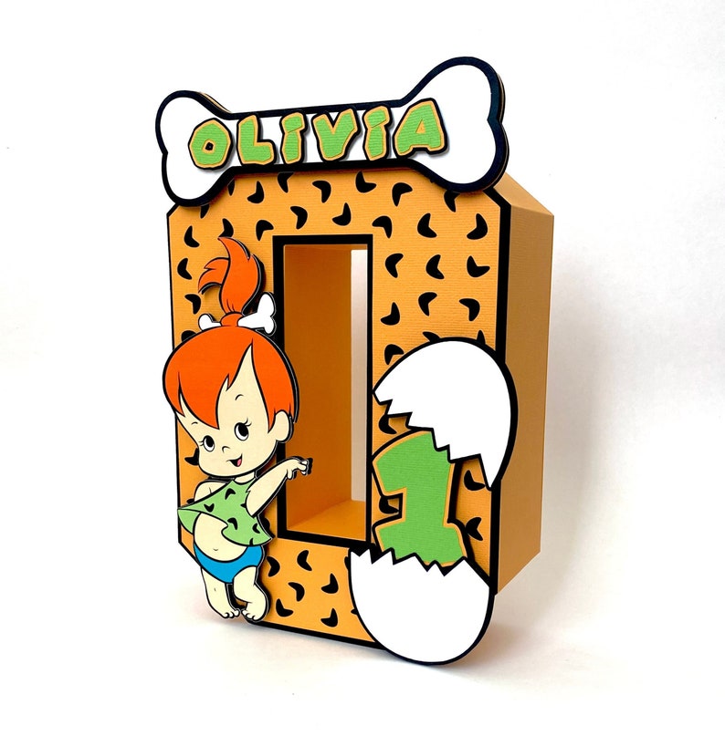 The Flintstones Pebbles Flintstone 3D Letter or Number Party Decor Room ...