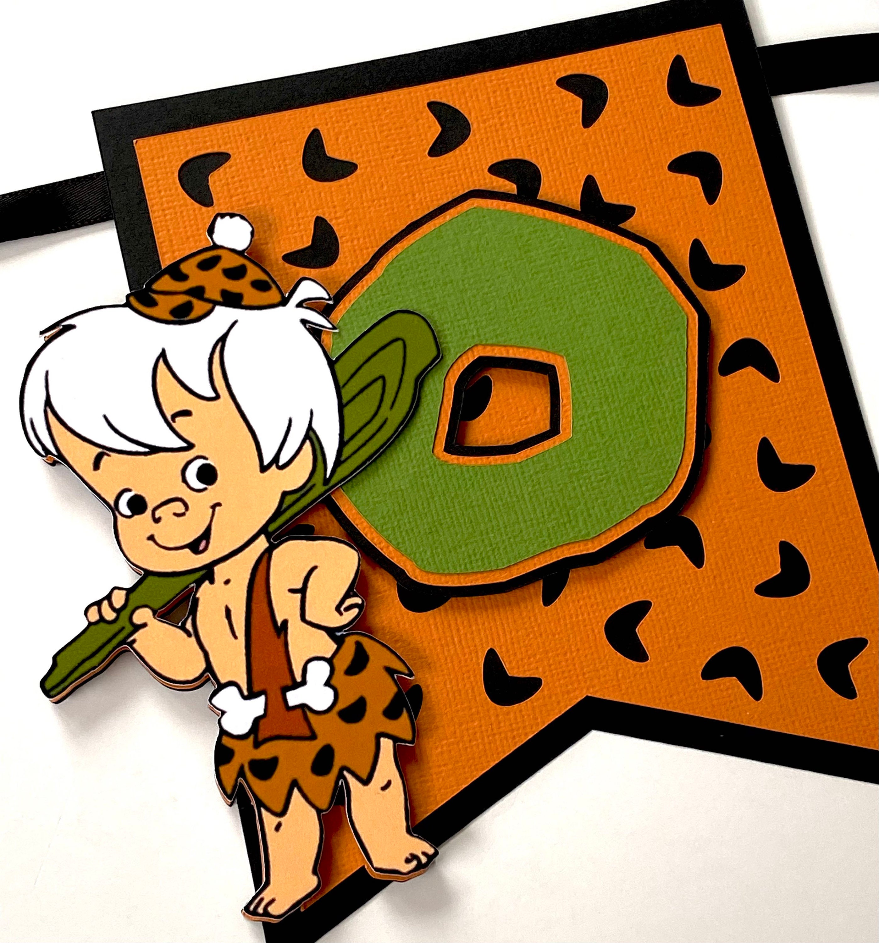 The Flintstones Bamm-bamm Rubble Birthday Party Banner Bunting - Etsy