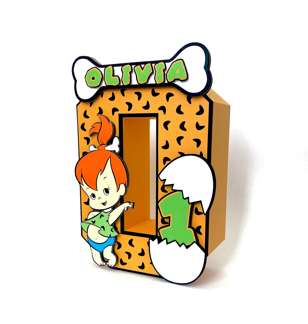 The Flintstones Pebbles Flintstone 3D Letter or Number - Party Decor ...