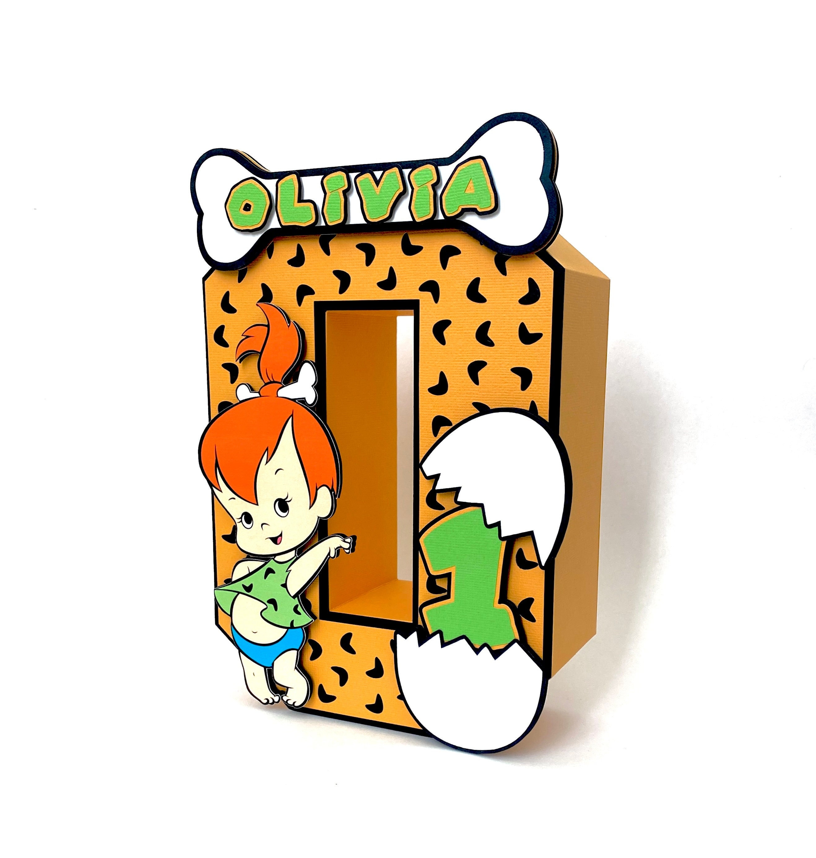 The Flintstones Pebbles Flintstone 3D Letter or Number - Party Decor ...