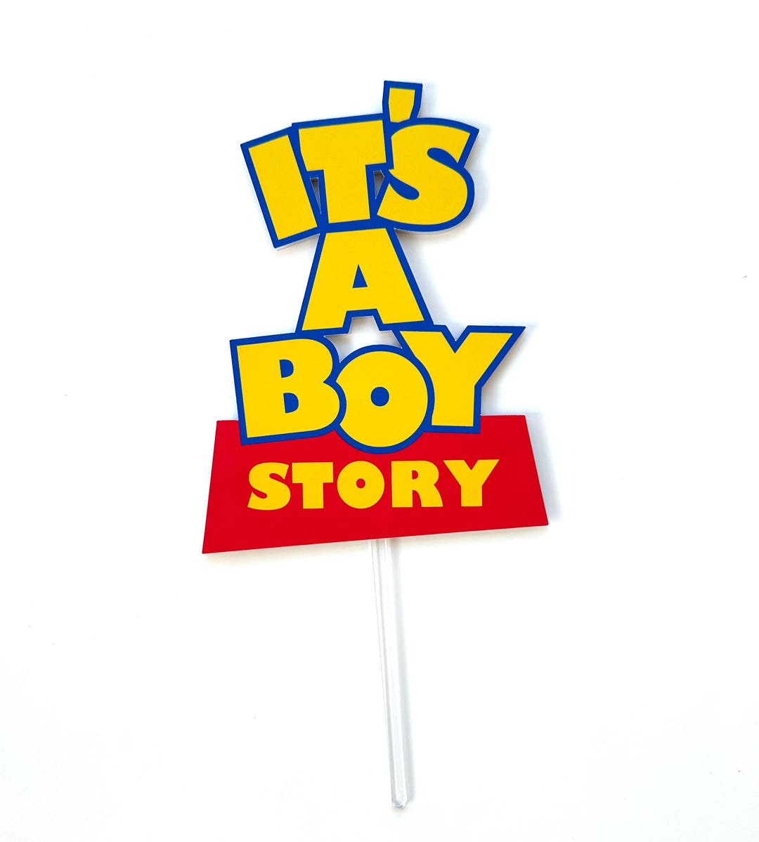 It's a Boy Story Printed Birthday Party Cake Topper - Etsy